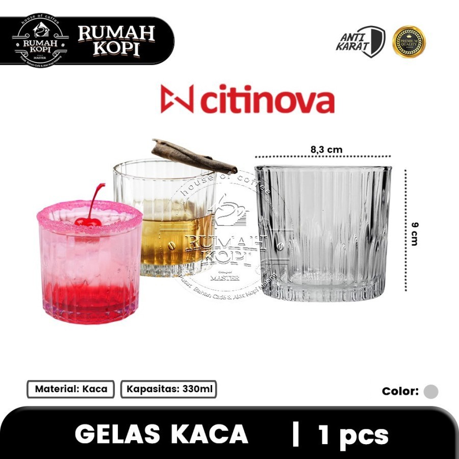 Jual Gelas Kaca Sloki Garis Pica Glass Picca 330ml (1 pcs) | Shopee ...