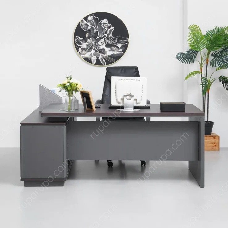 Jual INFORMA Moza Meja Kantor 1816 - Cokelat Walnut/abu-abu | Shopee ...