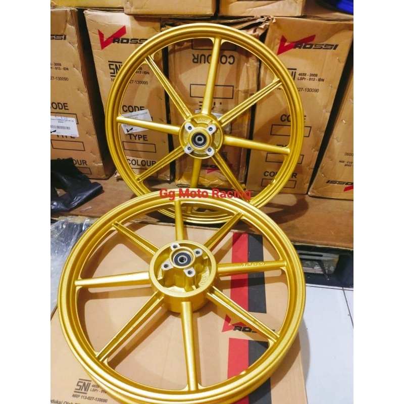Jual Velg Pelek Racing Motor Vrossi Satria 2Tak Double Disc DD | Shopee ...