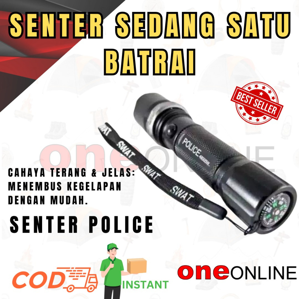 Jual Senter Emergency LED 99000Wat - Senter super terang - Senter ...