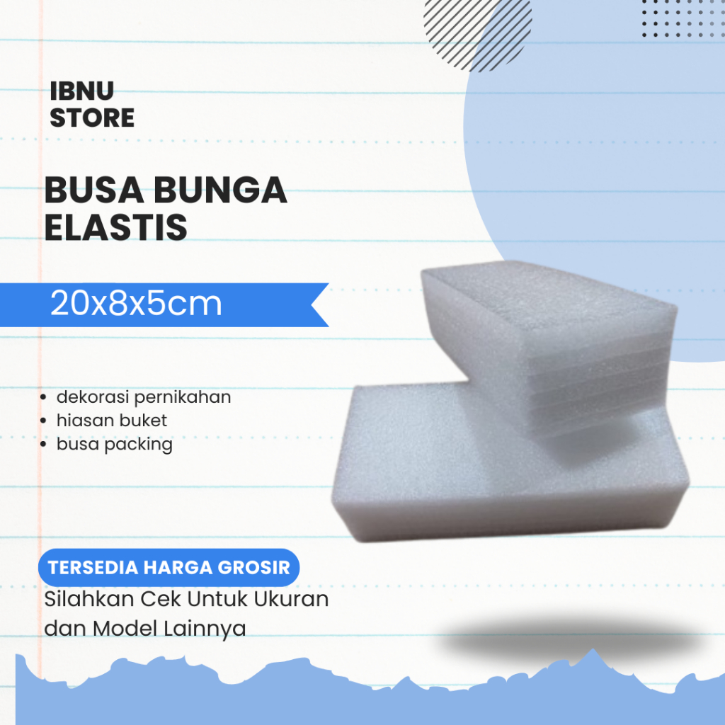 Jual Foam Busa bunga Putih / Oasis busa bunga kering / Oasis buket ...