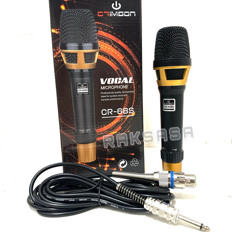 Jual Microphone Kabel Crimson Cr66 S Original With Saklar 1Bh Mic ...