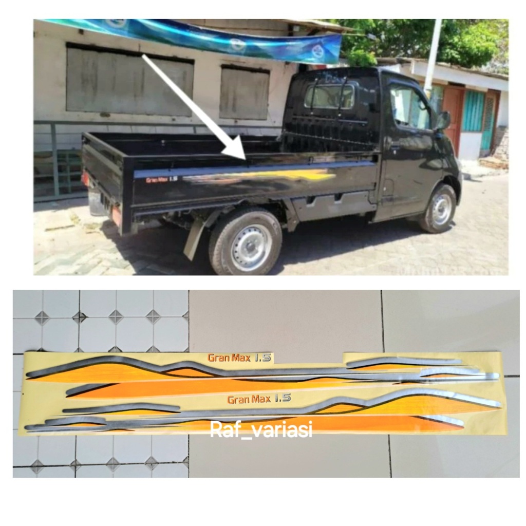 Jual Stiker List Body Gran max 1.5 pick up/ Sticker grand max/ Stiker ...