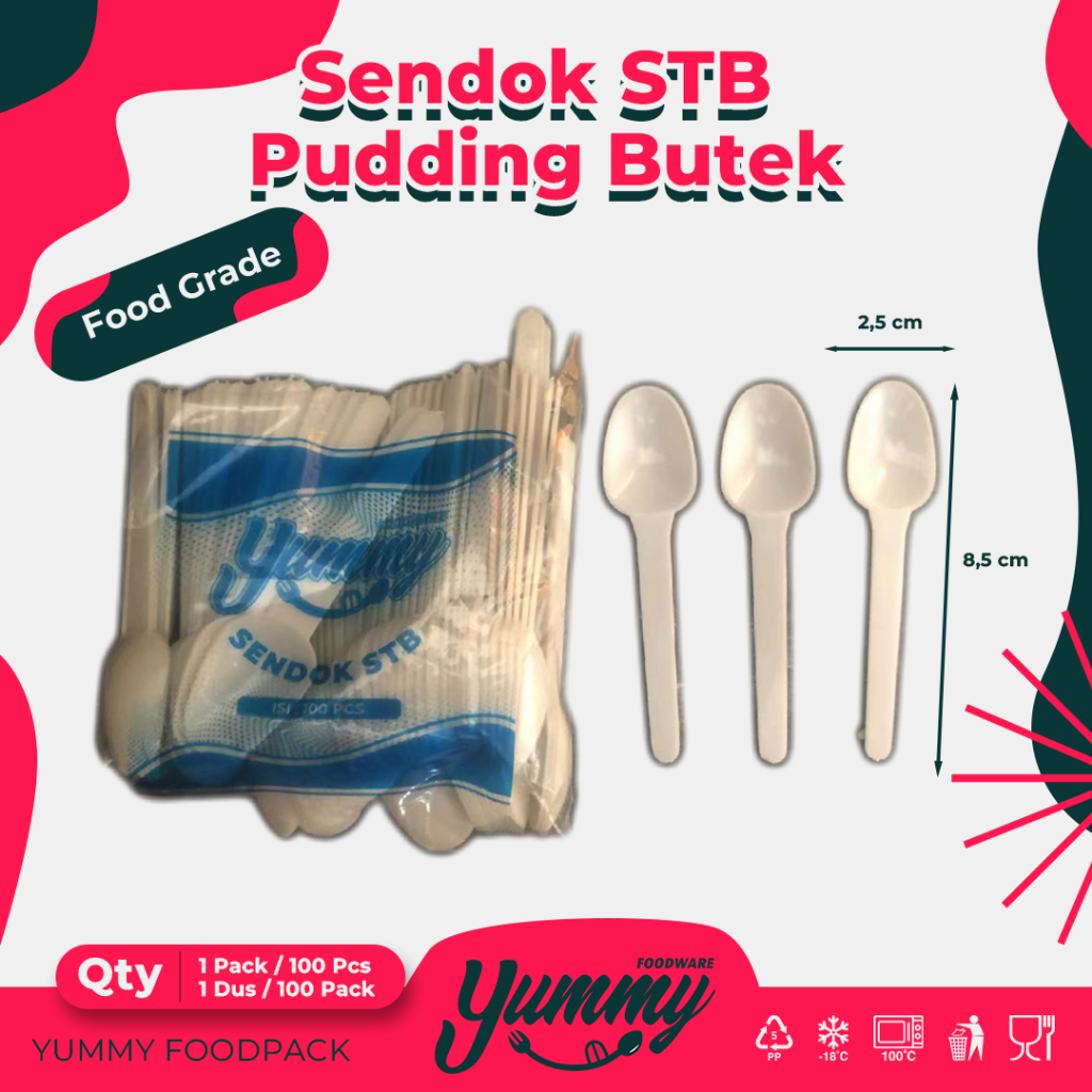 Jual Sendok STB BUTEK Jelly Pudding (1 pak 100 pcs ) | Shopee Indonesia