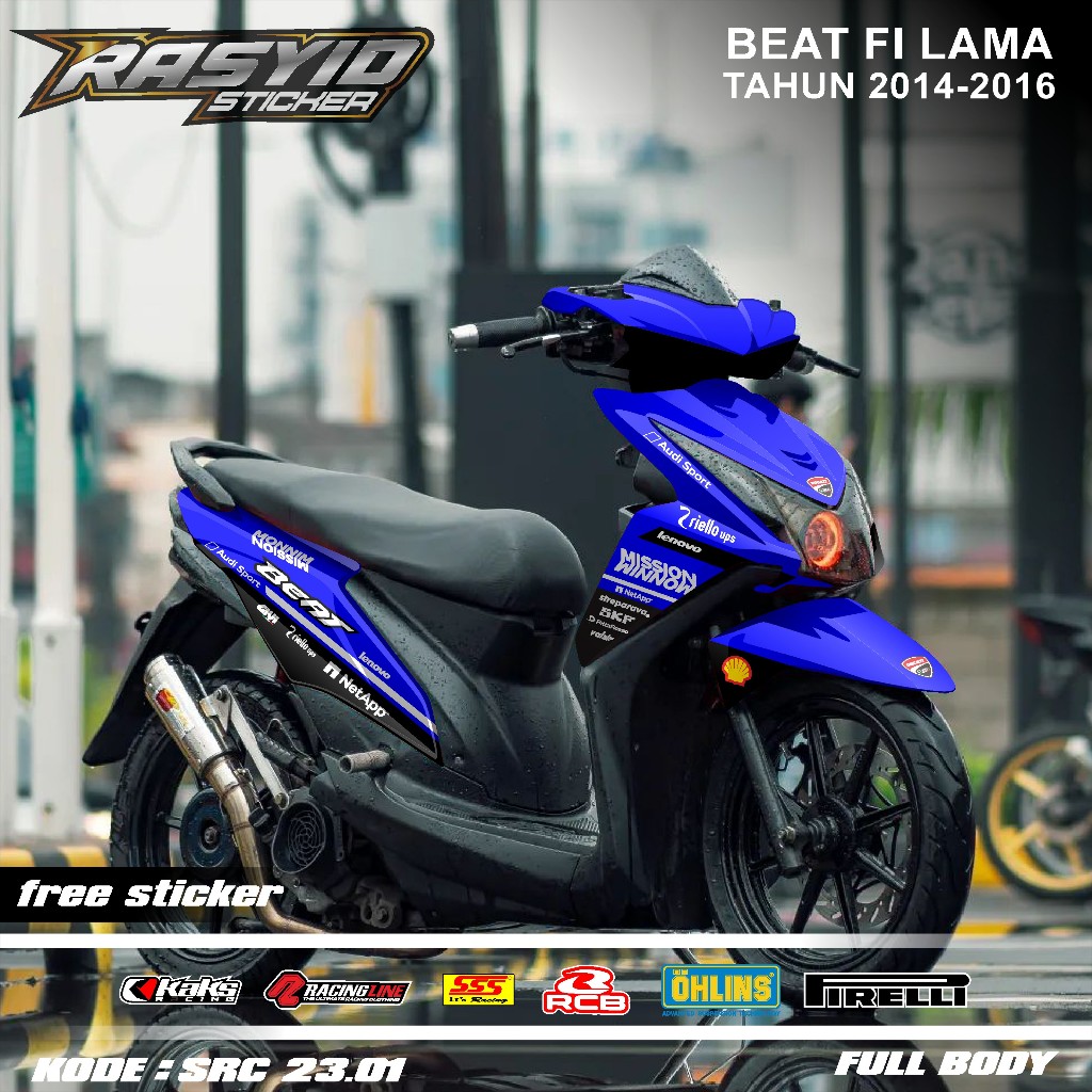 Jual COD Decal Sticker Full Body Honda Beat fi Old Lama Tahun 2013 2014 ...