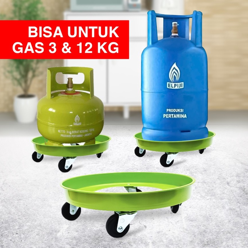 Jual Terbaru Tatakan Gas Roda Tabung Gas Elpiji Besi Kenmaster Dudukan ...