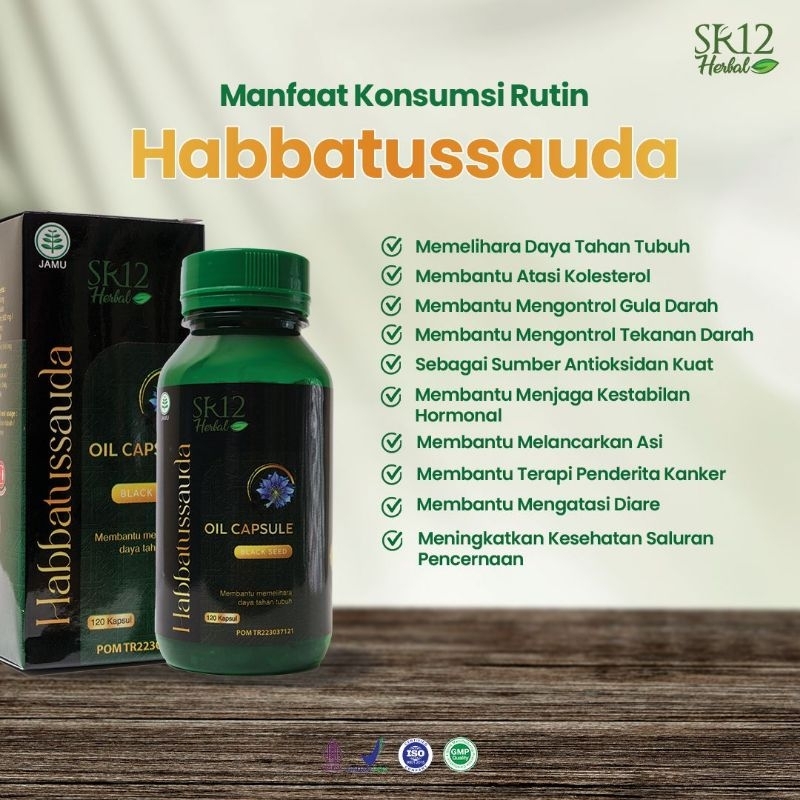 Jual Habbatusauda SR12 Premium No.1 Grade A Isi 120 Kapsul Untuk Jaga ...