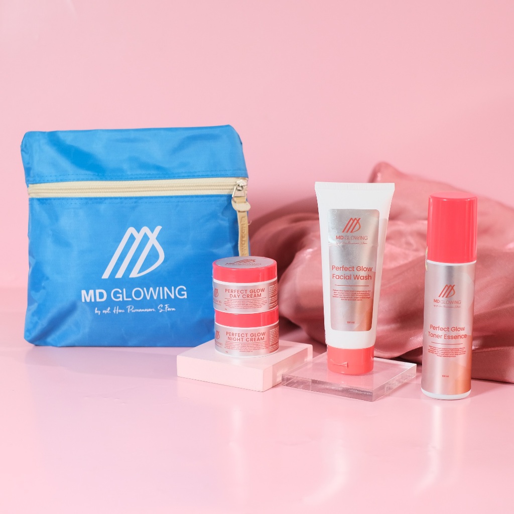 Jual PAKET PERFECT GLOWING Skincare Exclusive by MDGlowing / MD Glowing ...
