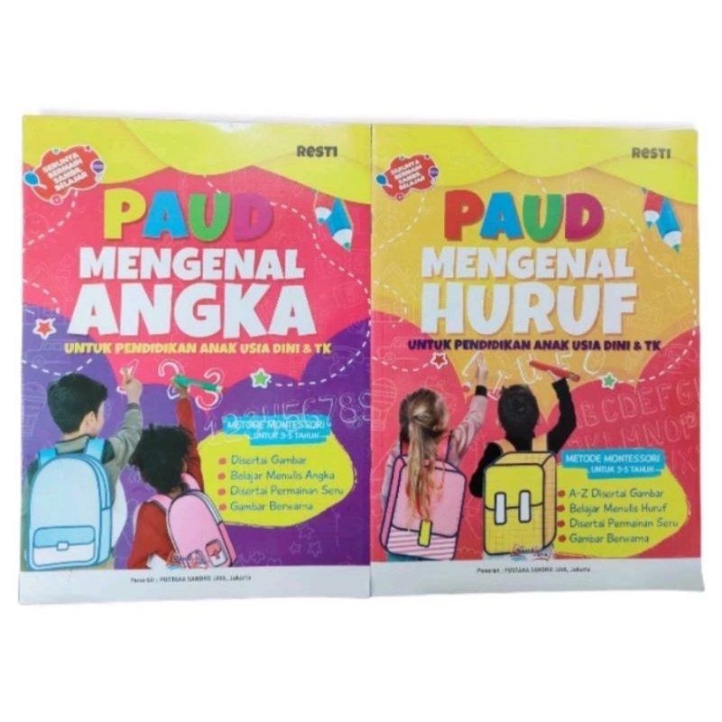 Jual Paud mengenal angka dan paud mengenal huruf | Shopee Indonesia