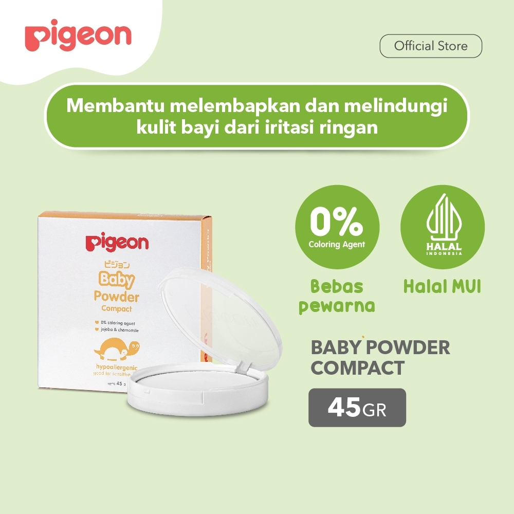 Jual PIGEON Baby Compact 45gr FULL dan REFILL / Bedak Padat PIGEON 45gr ...