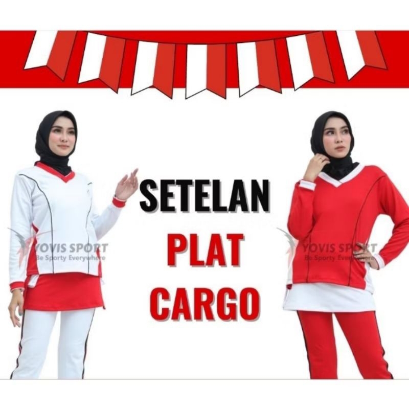 Jual Stelan Baju Senam Merah Putih Edisi Kemerdekaan2// Stelan baju ...