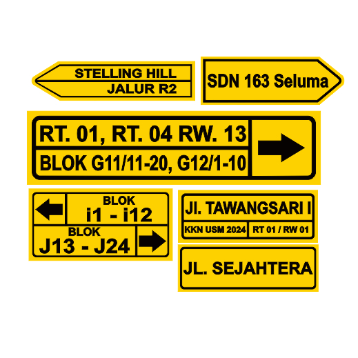 Jual CUSTOM | PLANG NAMA JALAN | PAPAN NAMA JALAN | Shopee Indonesia