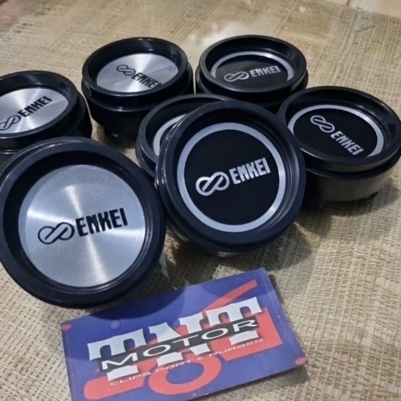 Jual dop roda dop center velg racing 6.5cm Big silinder hitam enkei ...