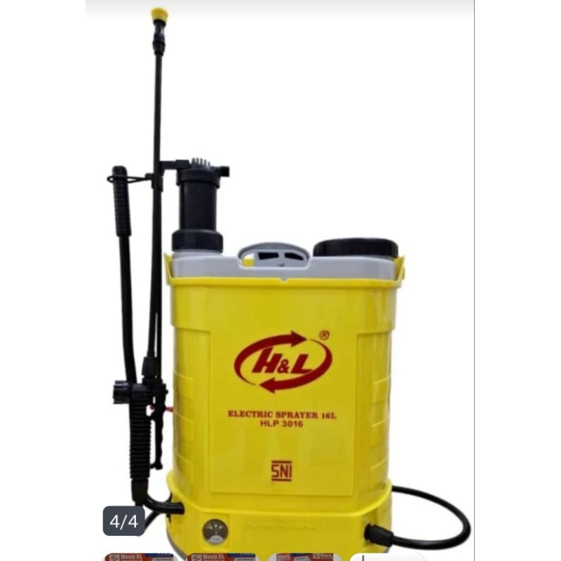 Jual Alat Pompa Semprot Hama Disinfektan Sprayer Manual Elektrik 2In1 HL 3016 Pompa Gendong ...