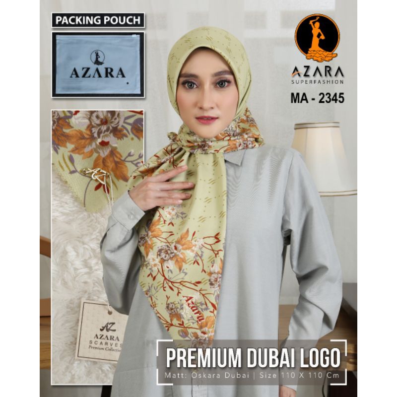 Jual HADIAH GRATIS Azara Hijab Segi Empat Oskara Motif Logo Metal ...