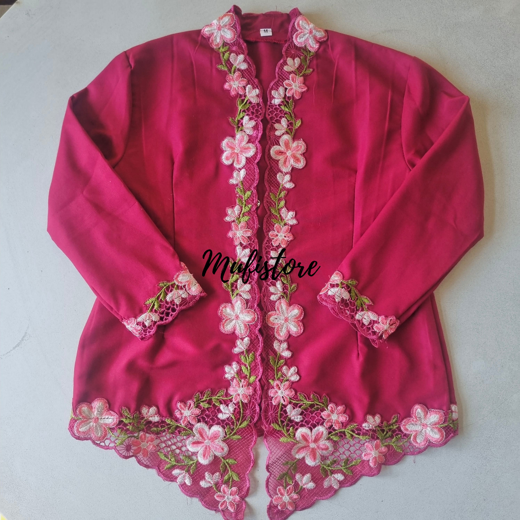 Jual Kebaya encim anak sekolah motif mawar melati - Kebaya anak usia 4 ...
