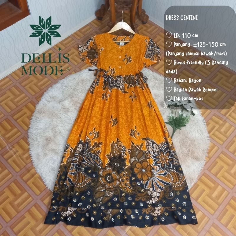 Jual Daster Chibi Centini Panjang Dress Chibi LD 110 CM Bahan Rayon ...