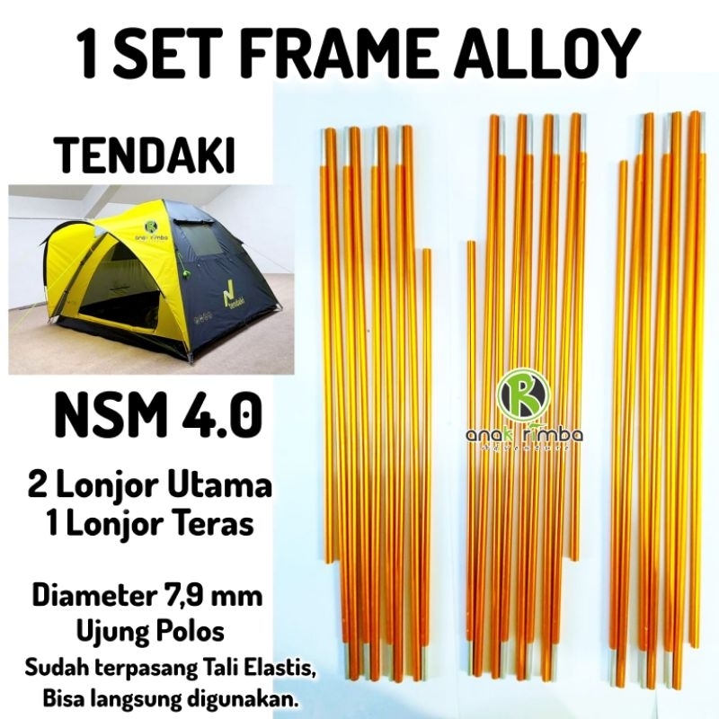 Jual FRAME ALLOY NSM 4 ORIGINAL TENDA DOME GREAT OUTDOOR 7,9 mm, TENDAKI | Shopee Indonesia