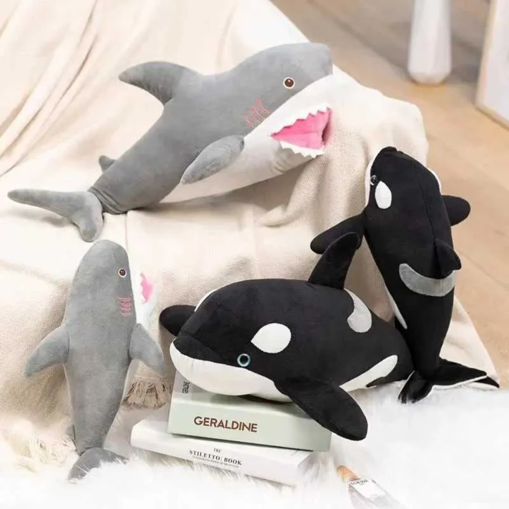 Jual Boneka Paus Orca Size 40 cm Plush Toys Mainan Baby Shark Hiu Ikan ...