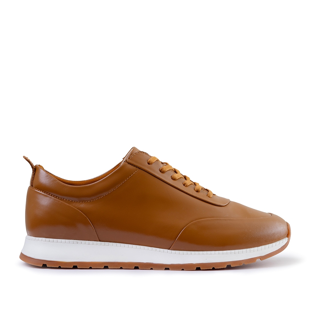 Jual Prabu - Panji Calf Tan Sepatu Sneakers Pria-Cokelat | Shopee Indonesia