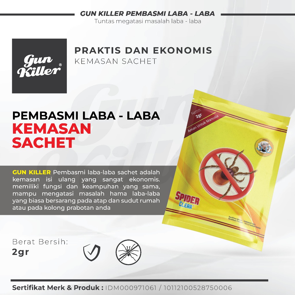 Jual SPIDER CLEAR - PEMBASMI LABA LABA - ANTI LABA LABA - KEMASAN ...