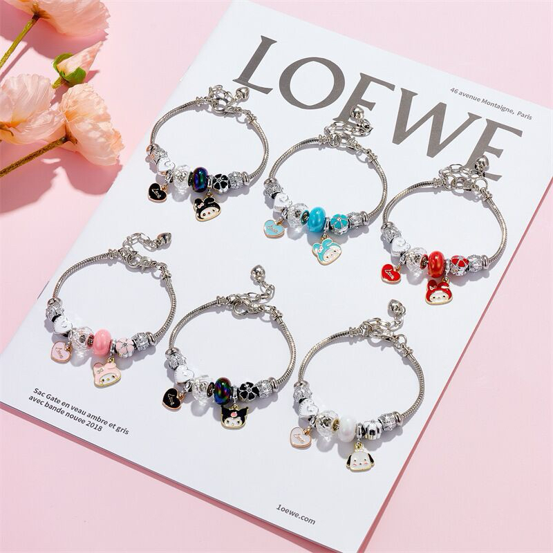 Jual Gelang Pandora Sanrio Cinnamoroll Kuromi Melody Pochacco | Shopee ...
