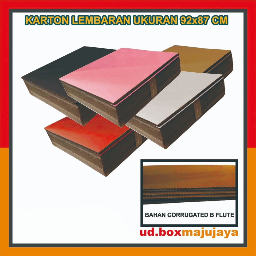 Jual (PAKET 50 PCS) Karton Lembaran 92X87 Cm dan 92x87 Cm/Custom Ukuran ...