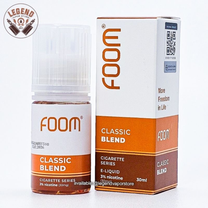 Jual SALT NIC - LIQUID FOOM Classic Blend 30ML 30MG AUTHENTIC | Shopee ...