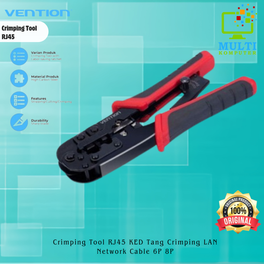 Jual Vention KED Tang Crimping Cable 6P 8P RJ45 Tool LAN Network ...