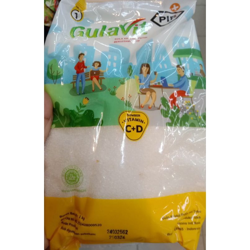 Jual gula pasir putih merek gulavit / gulavit 1kg | Shopee Indonesia