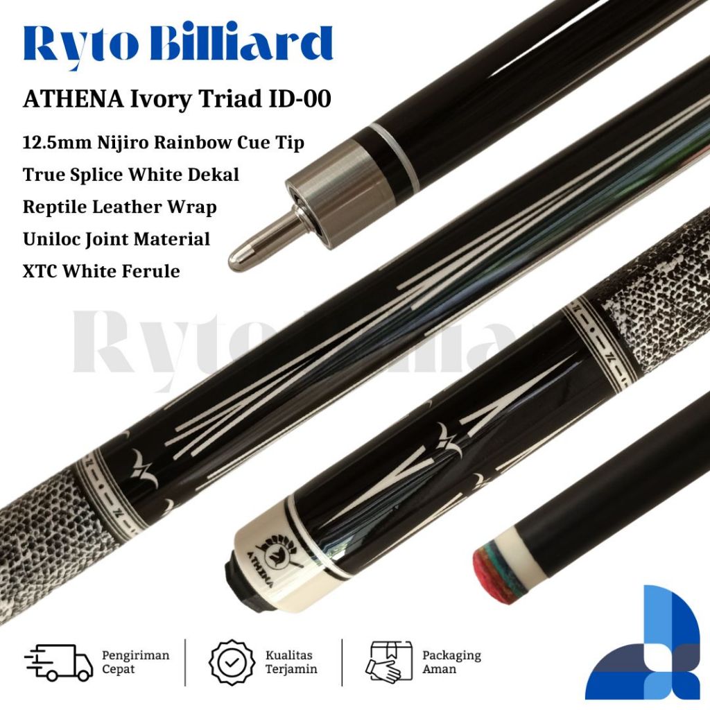 Jual Stick Billiard Carbon Athena | ID-00 Ivory Triad - Ryto Billiard ...