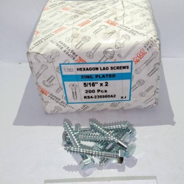 Jual BAUT DESKCREW BESI PUTIH - BAUT DESKSKRUP - HEX LAG SCREW ...