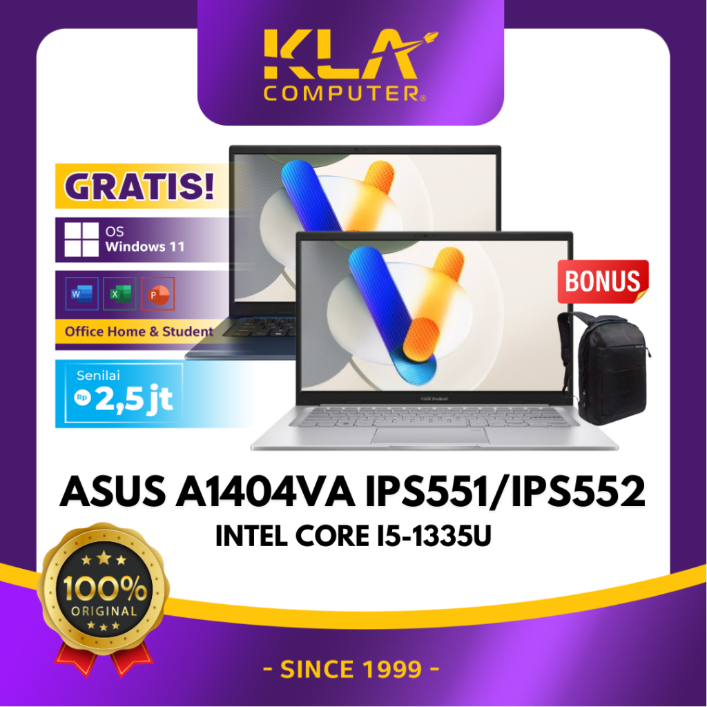 Jual ASUS VivoBook 14 A1404VA VIPS551 VIPS552 Core i5 1335U Intel® UHD ...