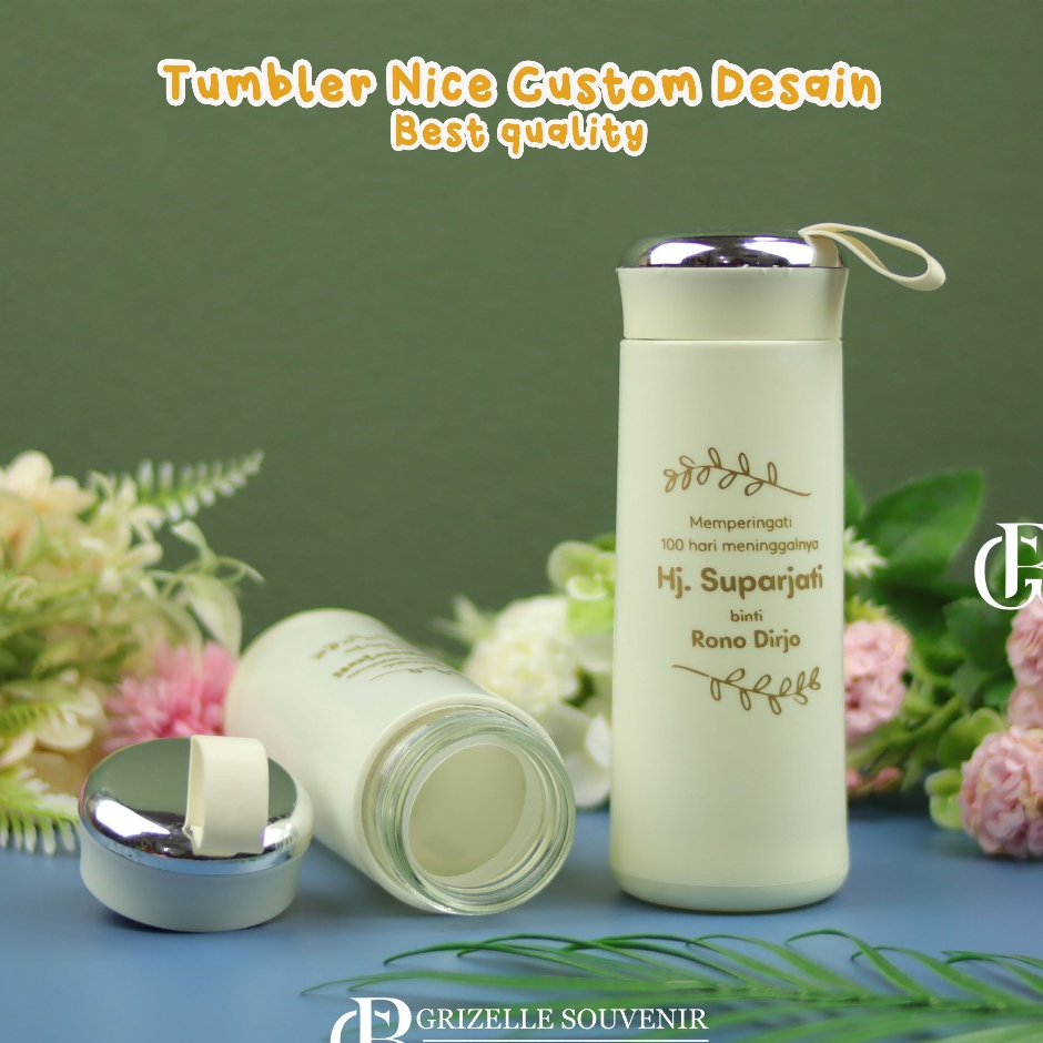 Jual Tumbler Nice Custom Design + box putih/kraft | Shopee Indonesia