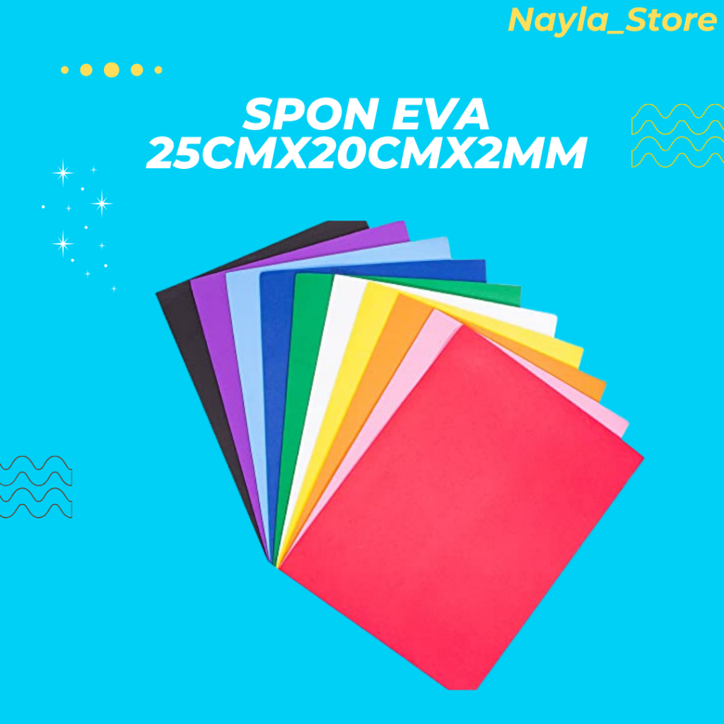 Jual Busa Ati 2mm / Spon Eva Kerajinan / Spon Ati Warna Foam Art 25X20 ...