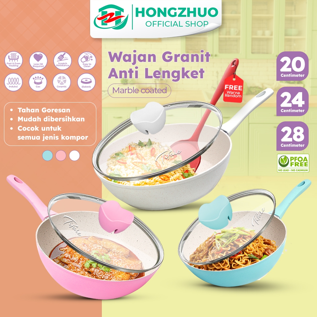 Jual Tifale by Hongzhuo Joy Series Fry Pan 20CM 24CM 28CM Penggorengan Frypan Anti Lengket ...