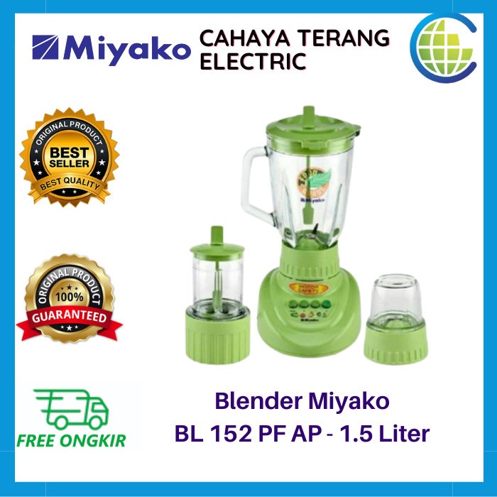 Jual Miyako Blender Plastik BL-152PF/AP - 1.5 Liter 3 in 1 | Shopee ...