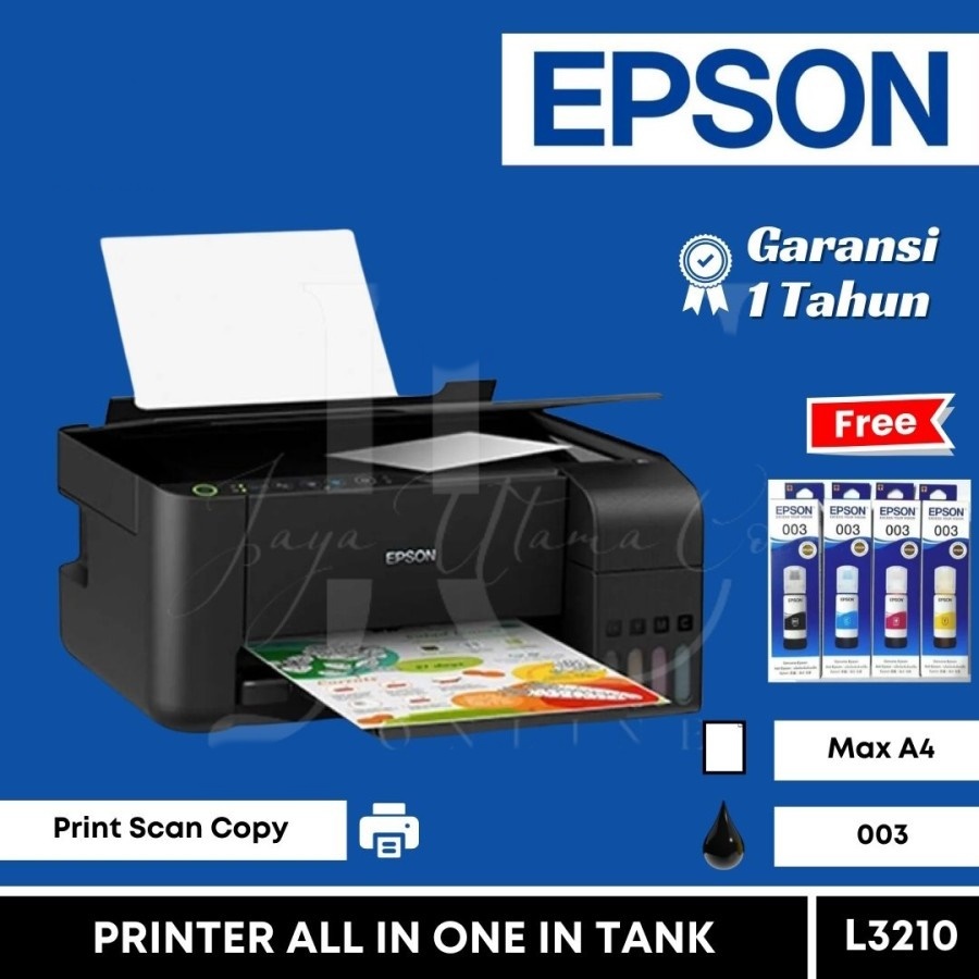 Jual Printer ECO / Ink Tank, All In One Epson L3210 Print Scan Copy ...