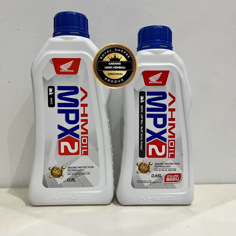 Jual OLI AHM MATIC MPX2 SAE 10W-30 650 ML - 800 ML SERIES ORIGINAL ...