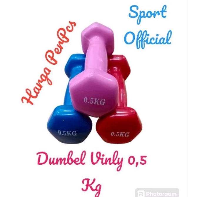 Jual Barbel Dumbel VINYL / Dumbel VINYL Mini 0.5Kg | Shopee Indonesia