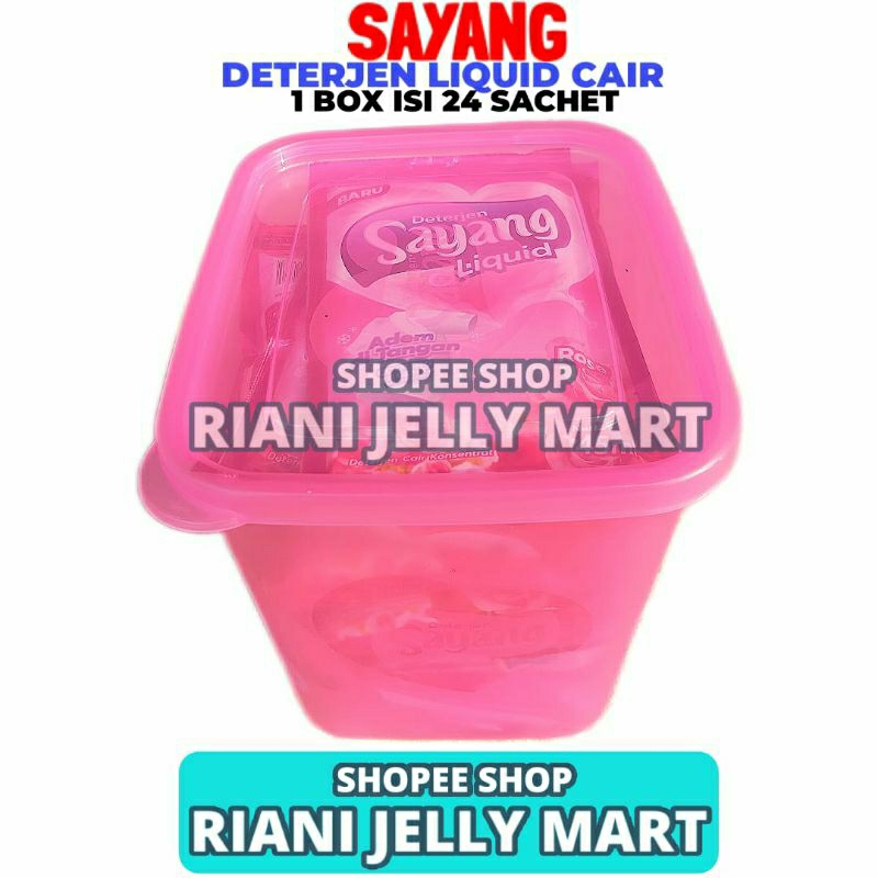Jual Sayang Deterjen Liquid Rose 1 Box Isi 24 Sachet 45ml | Shopee ...