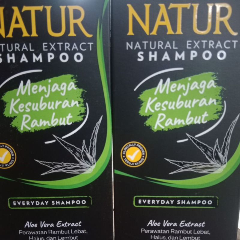 Jual Natur shampoo aloe vera 270ml menjaga kesuburan rambut agar tampak ...