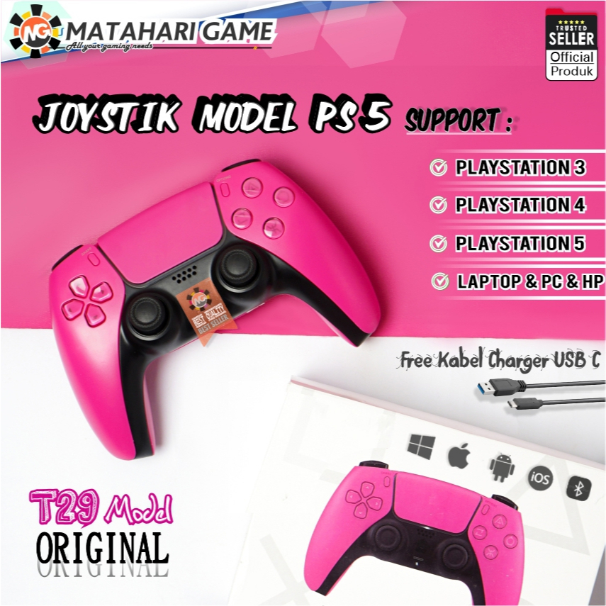 Jual New Pink Stik Stick PS-4 Model PS-5 Support PS-4 | PS-5 |PC |HP ...