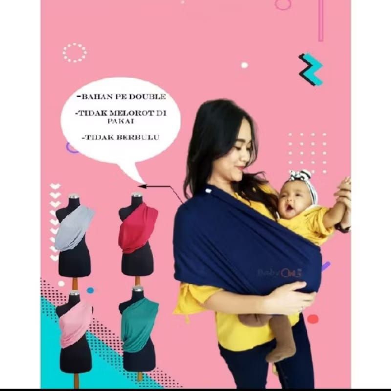 Jual G074 GENDONGAN PRAKTIS KAIN KAOS TEBAL MODEL SAMPING SIMPLE ...