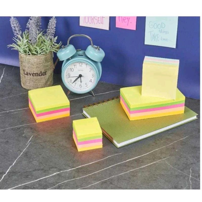 Jual POST IT Stick note Kecil V-tec Neon Ukuran 51X38mm | Shopee Indonesia