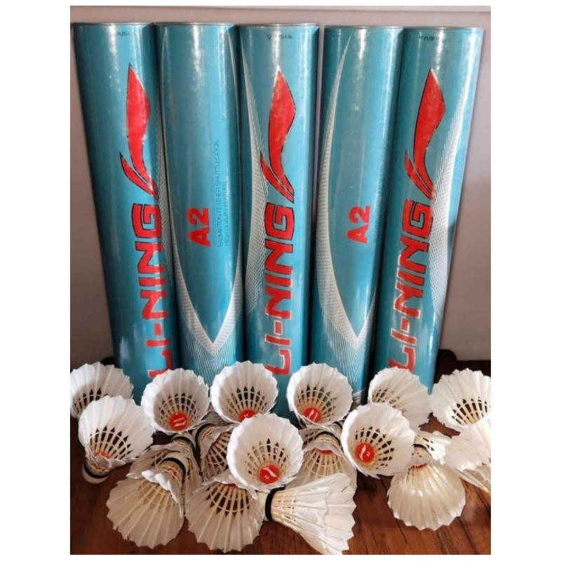 Jual shuttlecock badminton bekas seperti baru merk Linning | Shopee ...