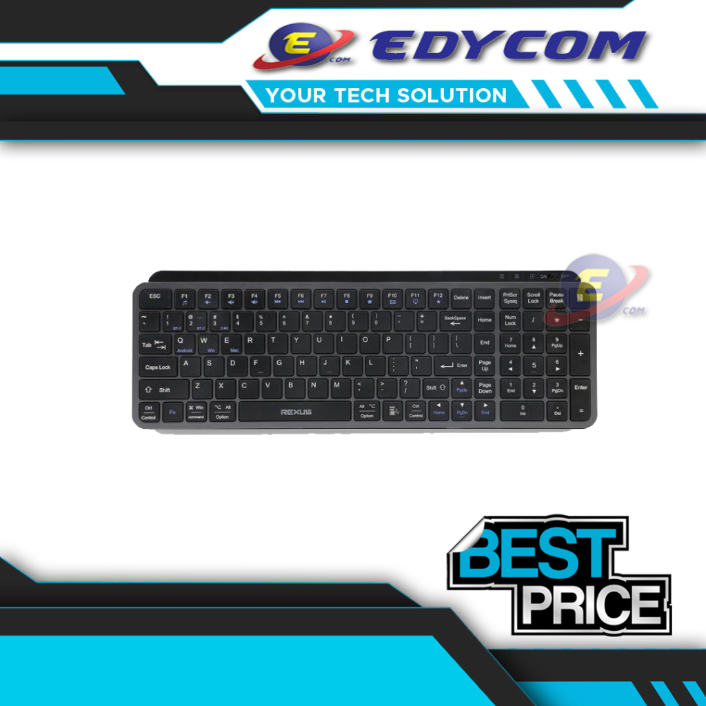 Jual Keyboard REXUS OFFICE KL100 WIRELESS 2.4G | Shopee Indonesia