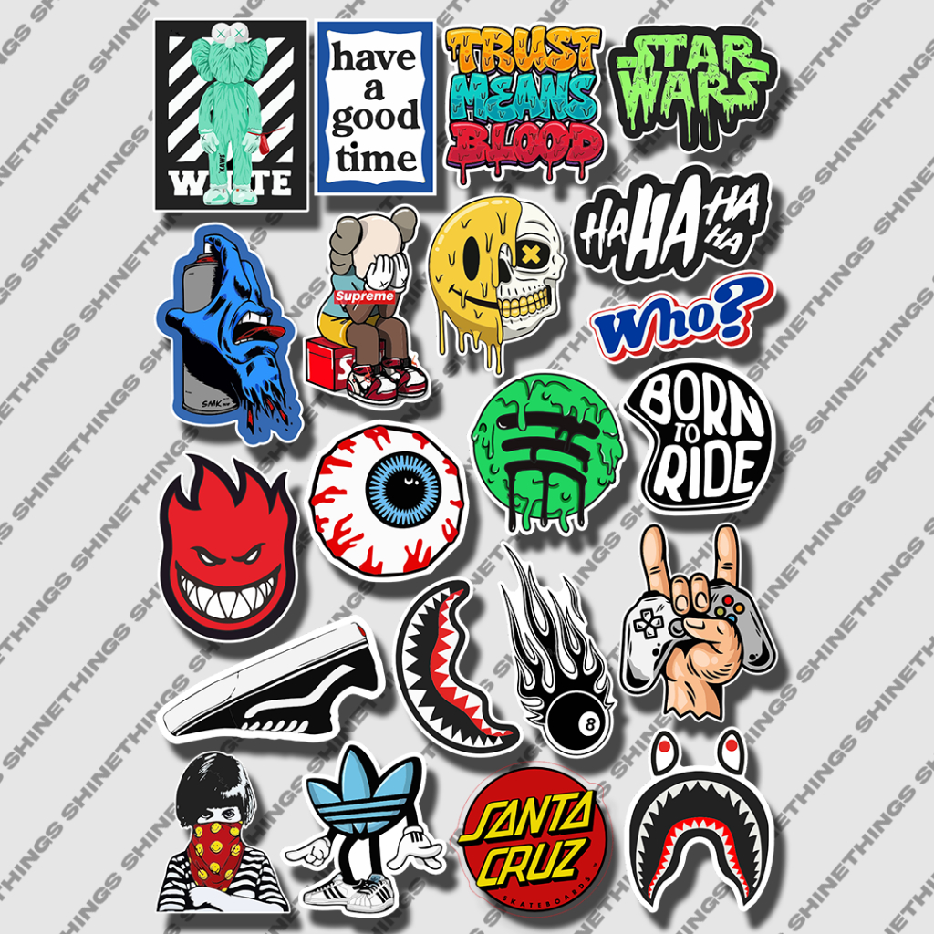 Jual stiker aesthetic hypebeast brand case hp || stiker nike sticker ...