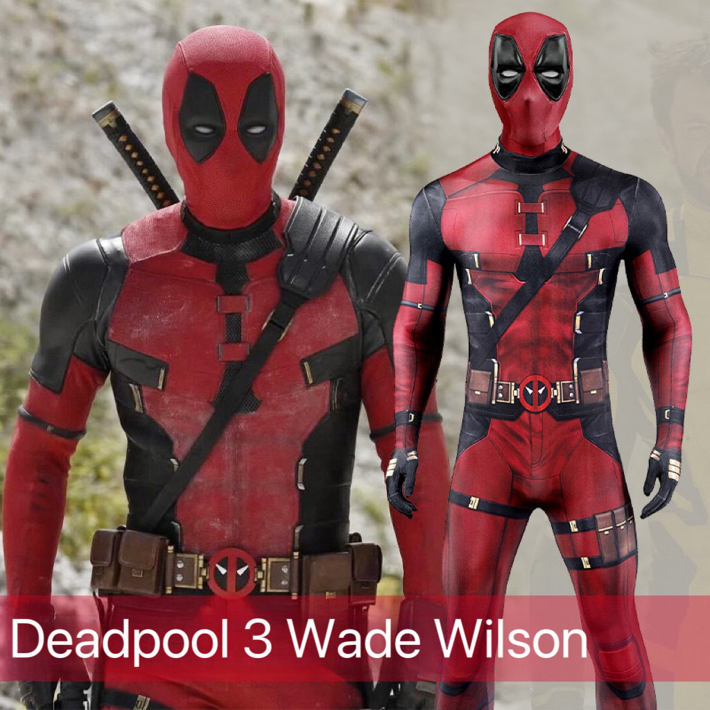 Jual Deadpool Cosplay Costume Matt Murdock Superhero Daredevil 3D ...