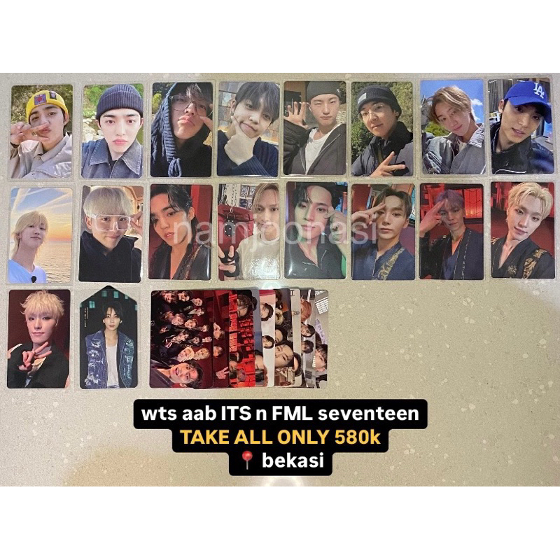 Jual [BOOKED] Photocard seventeen aab svt ITS and FML pc in the soop take all only | Shopee ...